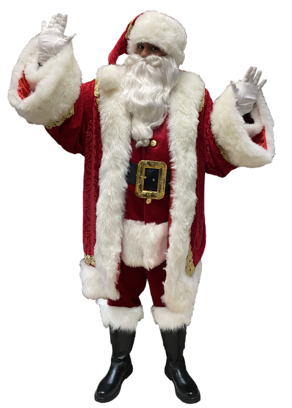 Professional Adele's Santa Claus Wardrobe | Paisley Embossed Velvet ...