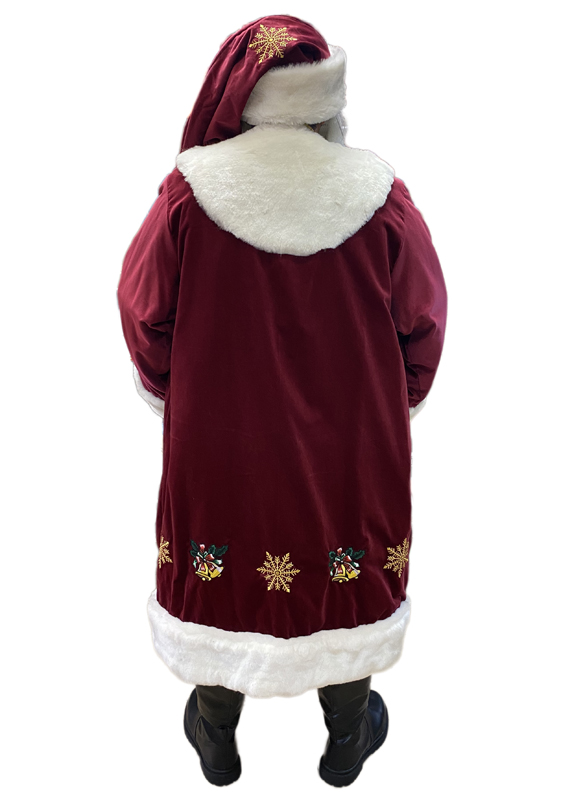 Professional Santa Claus Wardrobe | Sultan Red Royal Robe with ...