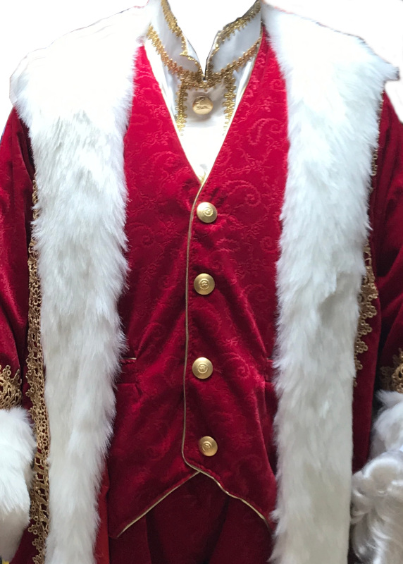 Professional Custom Santa Claus Wardrobe|Paisley Embossed/Royal Robe ...