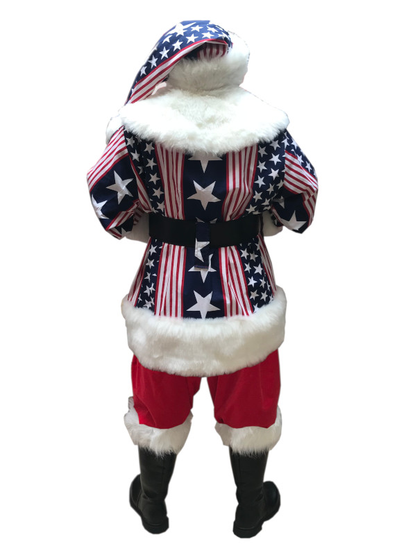 Adele's Professional Santa Claus Wardrobe | Patriotic Santa Claus ...