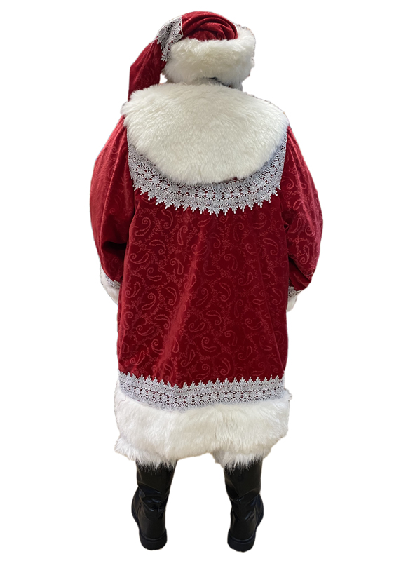 Professional Adele's Santa Claus Wardrobe Paisley Embossed Velvet Royal ...