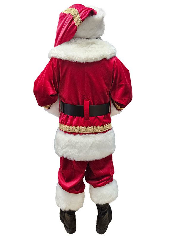Professional Santa Claus Wardrobe | Traditional Classic Red Suit with ...